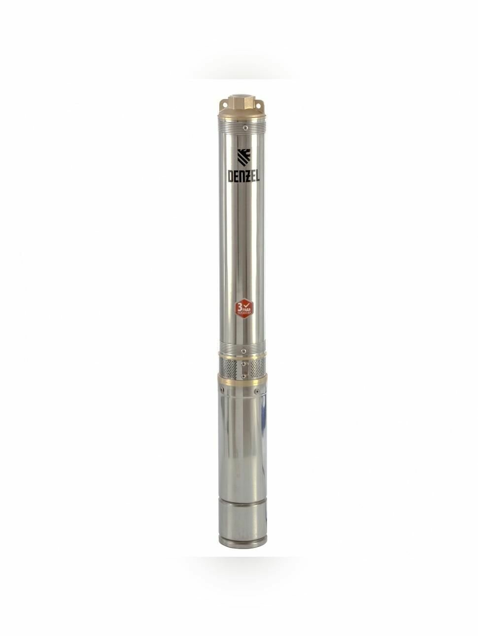 Скважинный насос DWC-3-60, центробежный, диаметр 3", 800 Вт, 3300 л/ч, напор 60 м// Denzel