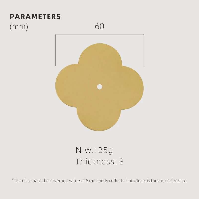 Ручки для мебели DOOROOM латунные круглые F04-SB-L