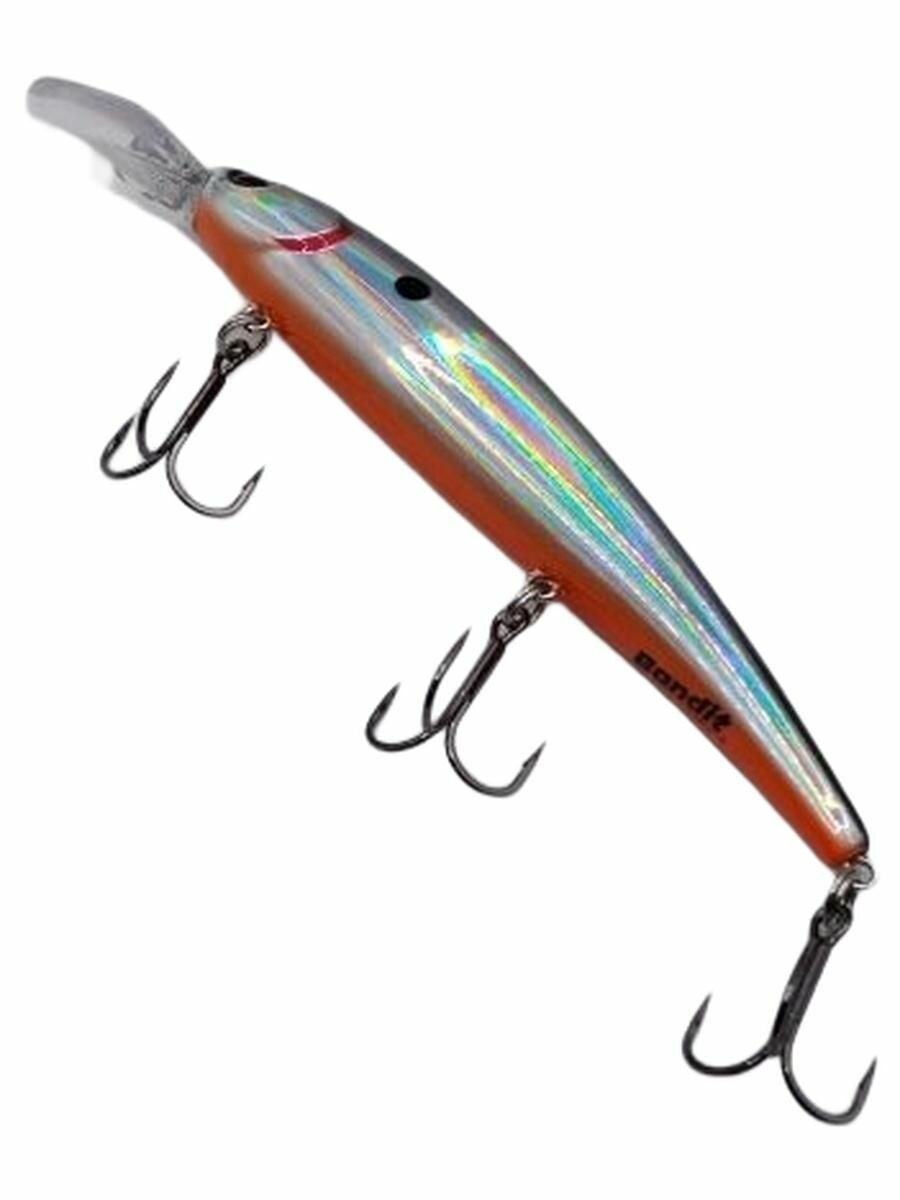 Воблер BANDIT WALLEYE SHALLOW 120 мм 19 г минноу плавающий, глубина 3 м, для щуки, окуня