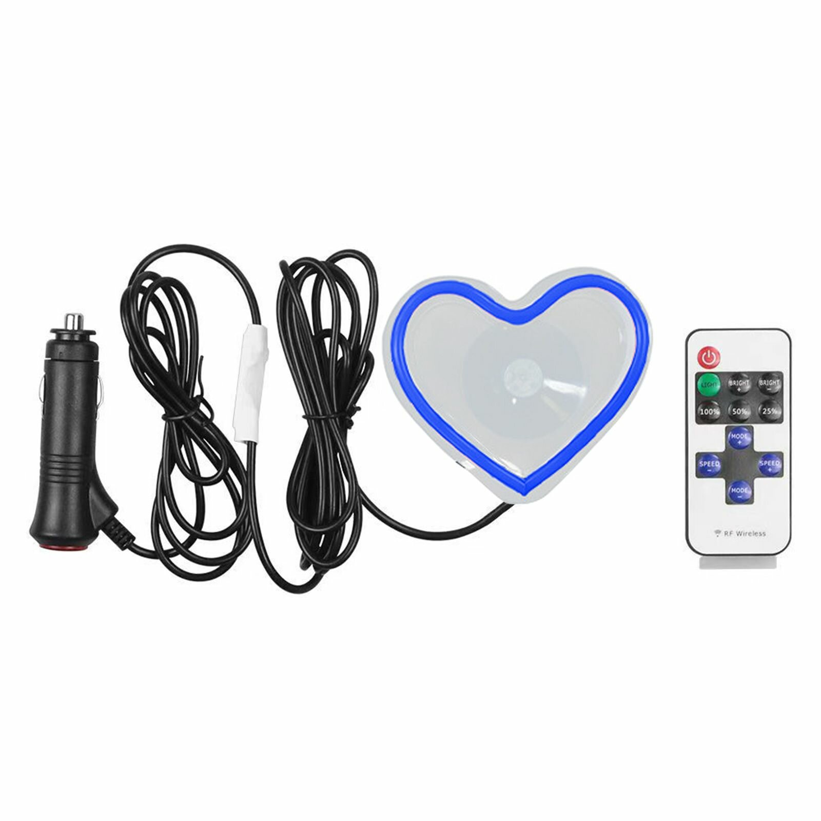 Энергоэффективный светодиодный светильник с узором в форме сердца для противотуманных фар и поворотников автомобиля