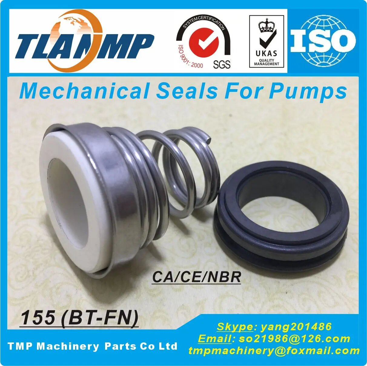 155-18, 155A-18, 155B-18 Механические уплотнения TLANMP | Замените для AES T04 / BT-FN / ROTE-N Type 3, 155-18 CCN (1 piece), 155-18