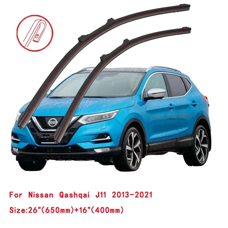 Для Nissan Qashqai J11 2013 2014 2015 2016 2017 2018 2019 2020 щетки для лобового стекла аксессуары автомобильные передние щетки стеклоочистителя