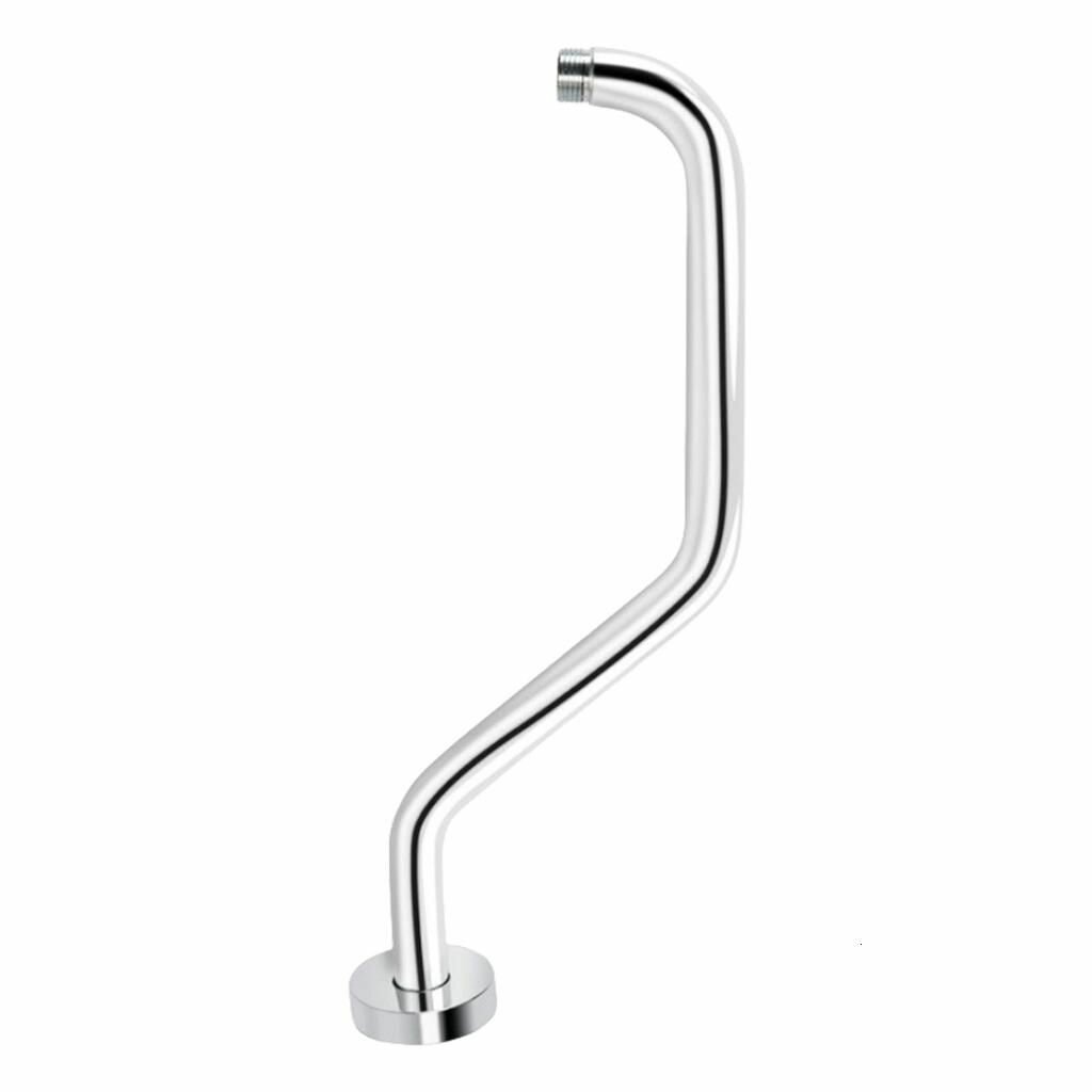 Крепление для душа настенное матовое черное, серебро