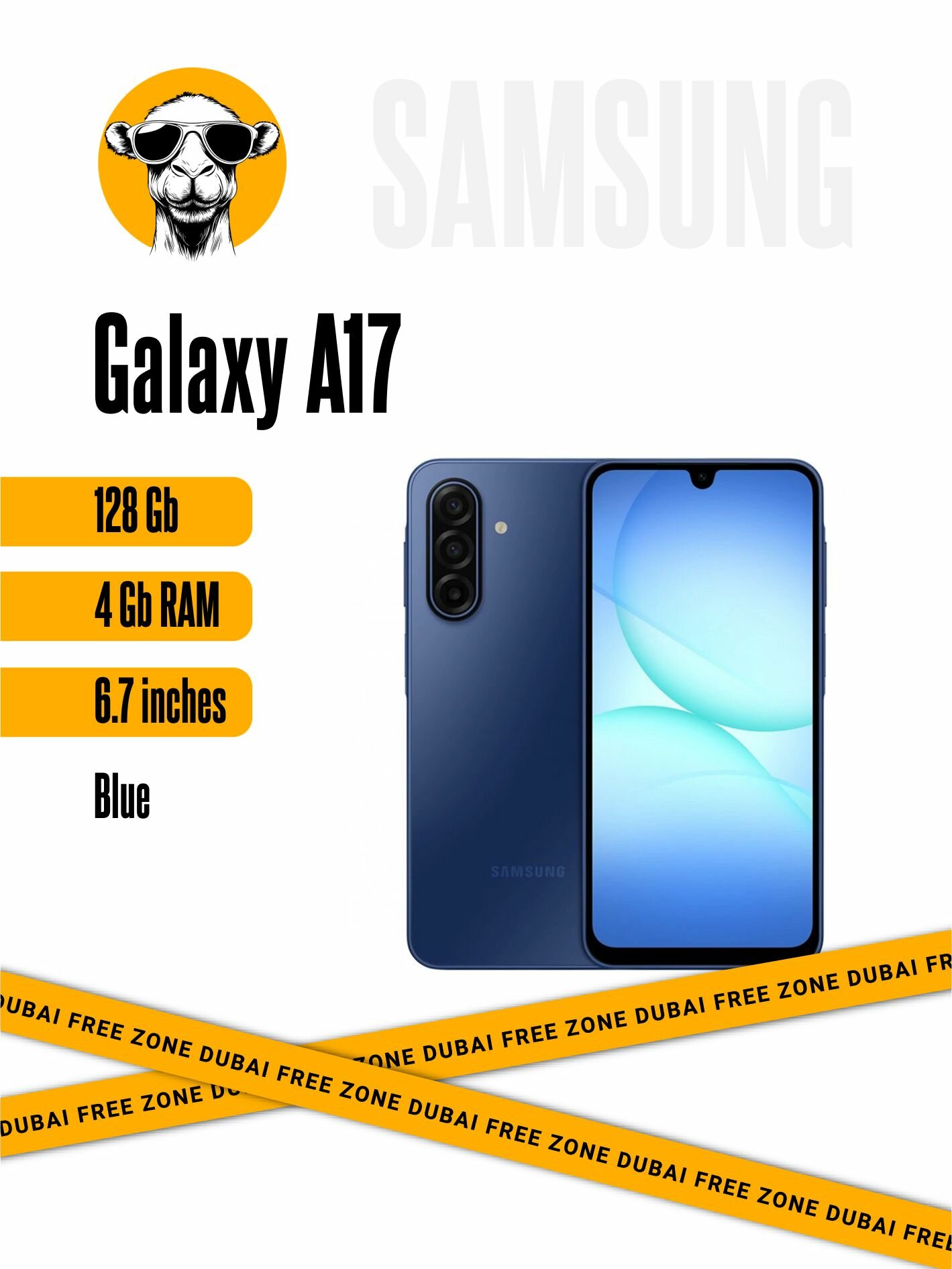 Смартфон Samsung Galaxy A17 4/128Gb Blue/Синий