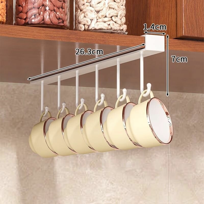Выдвижные полки для хранения в шкафу и шкафу для чашек или одежды на вешалке,1PCS