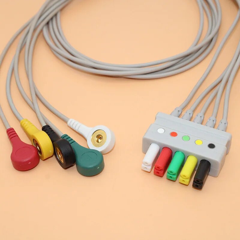 ECG кабель для Mindray / Siemens IEC/AHA Красный