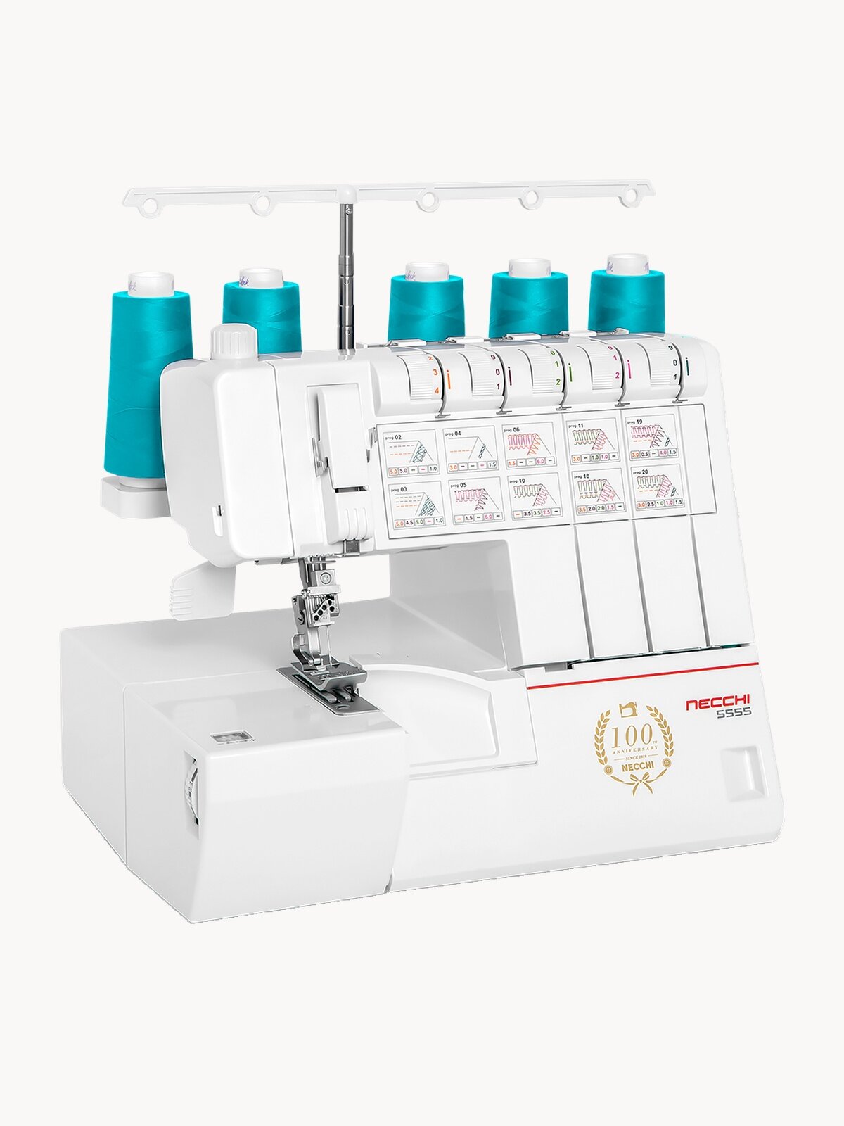 Коверлок Necchi 5555, 2,3,4,5-ти ниточный коверлок, дифференциал.