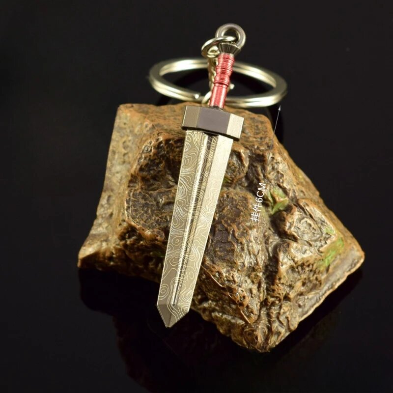6 см Elden Дамасский Великий меч, оружие, модель игровой периферийный брелок, Raz Li Hui, каменные мечи, кулон, ремесленный орнамент, подарок для мальчика