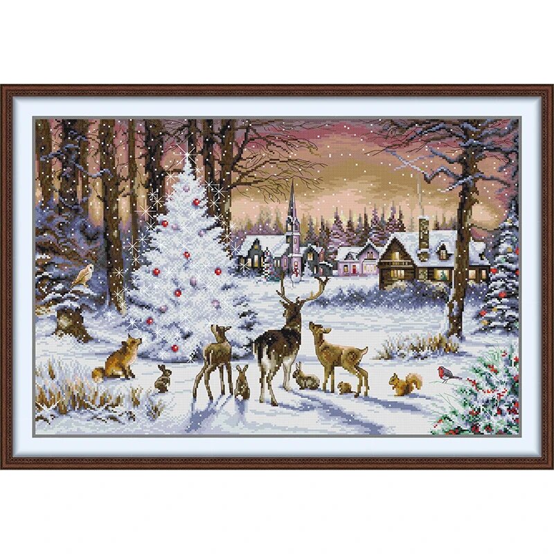 Набор для вышивки крестом Пейзаж, 16CT Printed Cloth, FA650