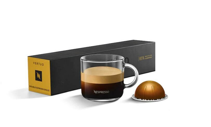 Капсулы Nespresso Vertuo Double Espresso Dolce 80мл , 10 кап. в уп.