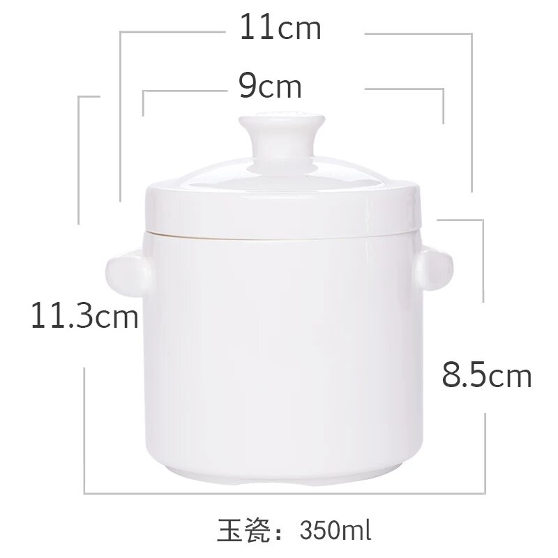 Керамическая кастрюля для тушения с двойной крышкой, внутренняя кастрюля с разделением на жидкость и твердость, большая