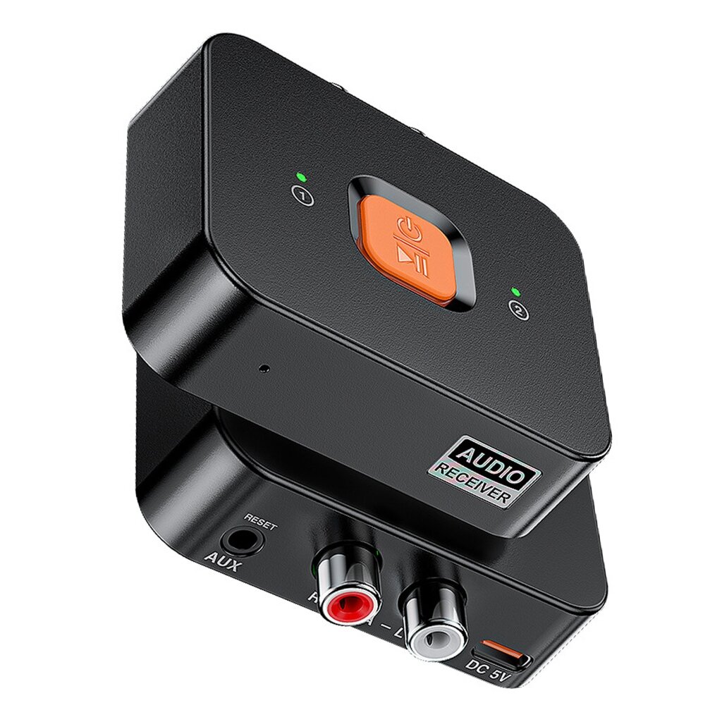 Bluetooth-совместимый Беспроводной Адаптер 6.0 3,5 мм USB-Стереомузыкальный Звуковой Приемник С Микрофоном Поддерживает 2 Телефона Для Автомобиля