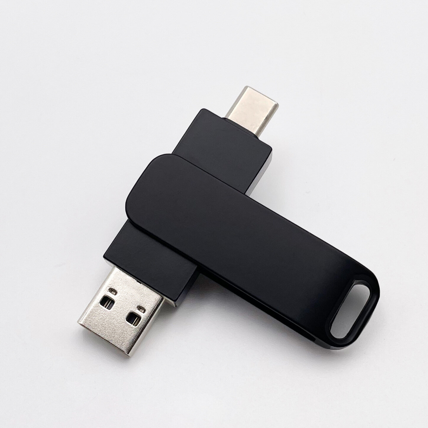USB-флешка с двойным интерфейсом TYPE-C, USB-флешка для мобильного телефона, с возможностью нанесения логотипа, вращающаяся, высокоскоростная, большой емкости, автомобильная USB-флешка 16 ГБ
