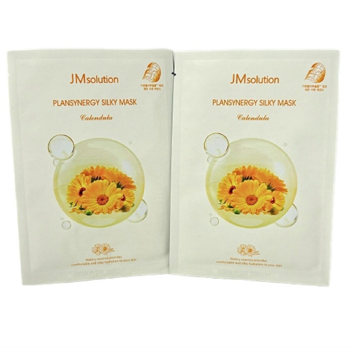 JMsolution Успокаивающая тканевая маска с календулой (2шт) Plansynergy Silky Mask Calendula