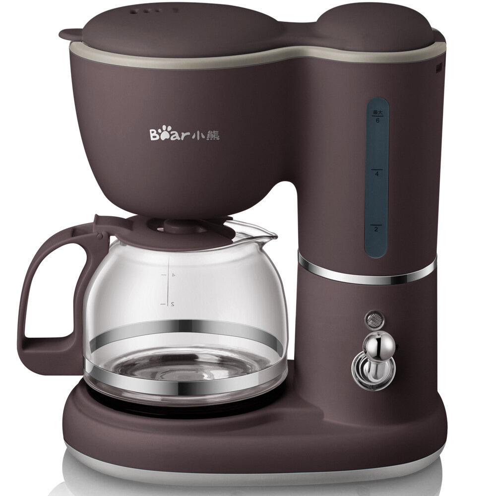 Кофеварка Bear KFJ-A06Q1 с капельным фильтром, домашняя, маленькая, многофункциональная, мини-стеклянная заварка для чая