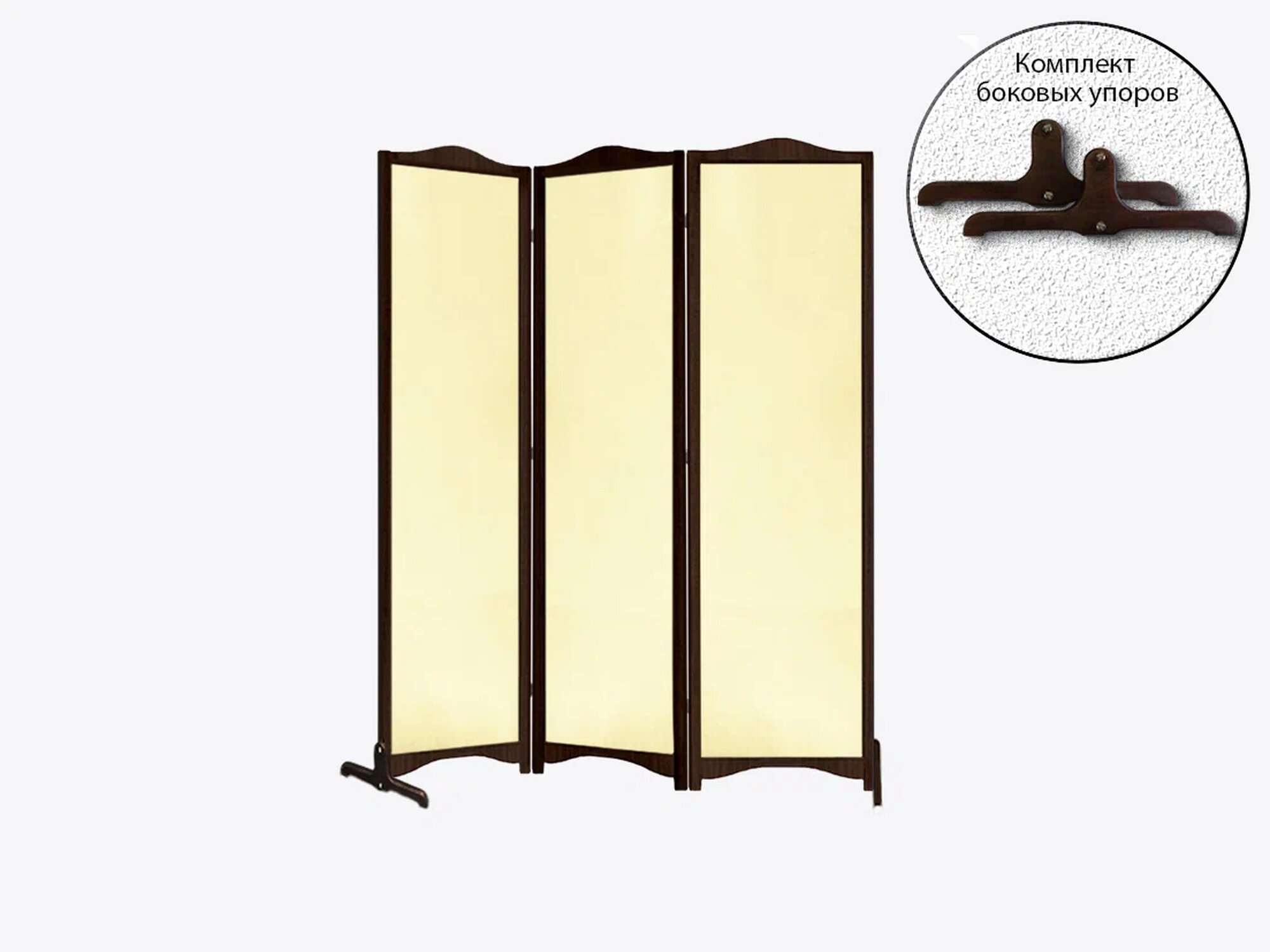 Ширма перегородка для зонирования «Винтаж волна» (с боковыми упорами) - 3