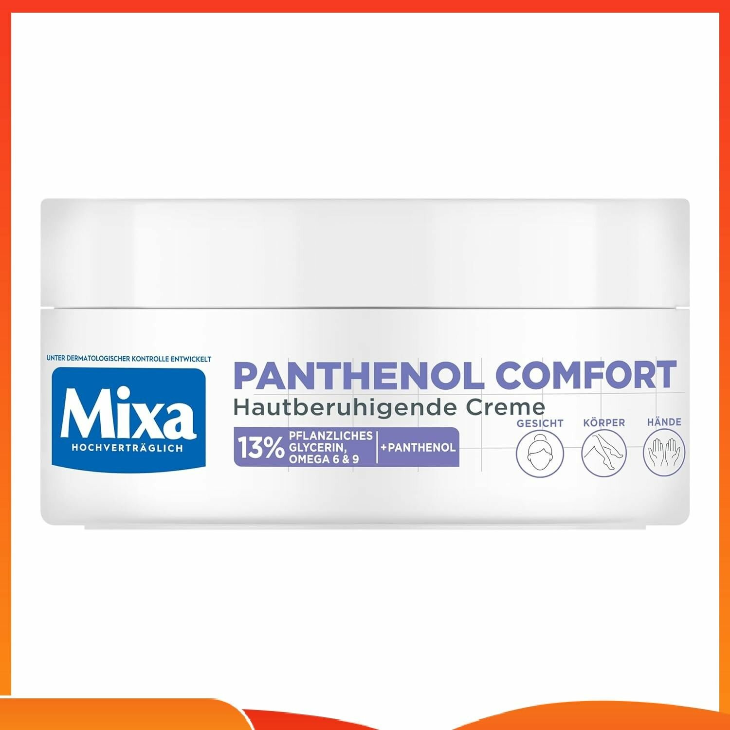 Mixa Успокаивающий крем с пантенолом Комфорт, 150 мл