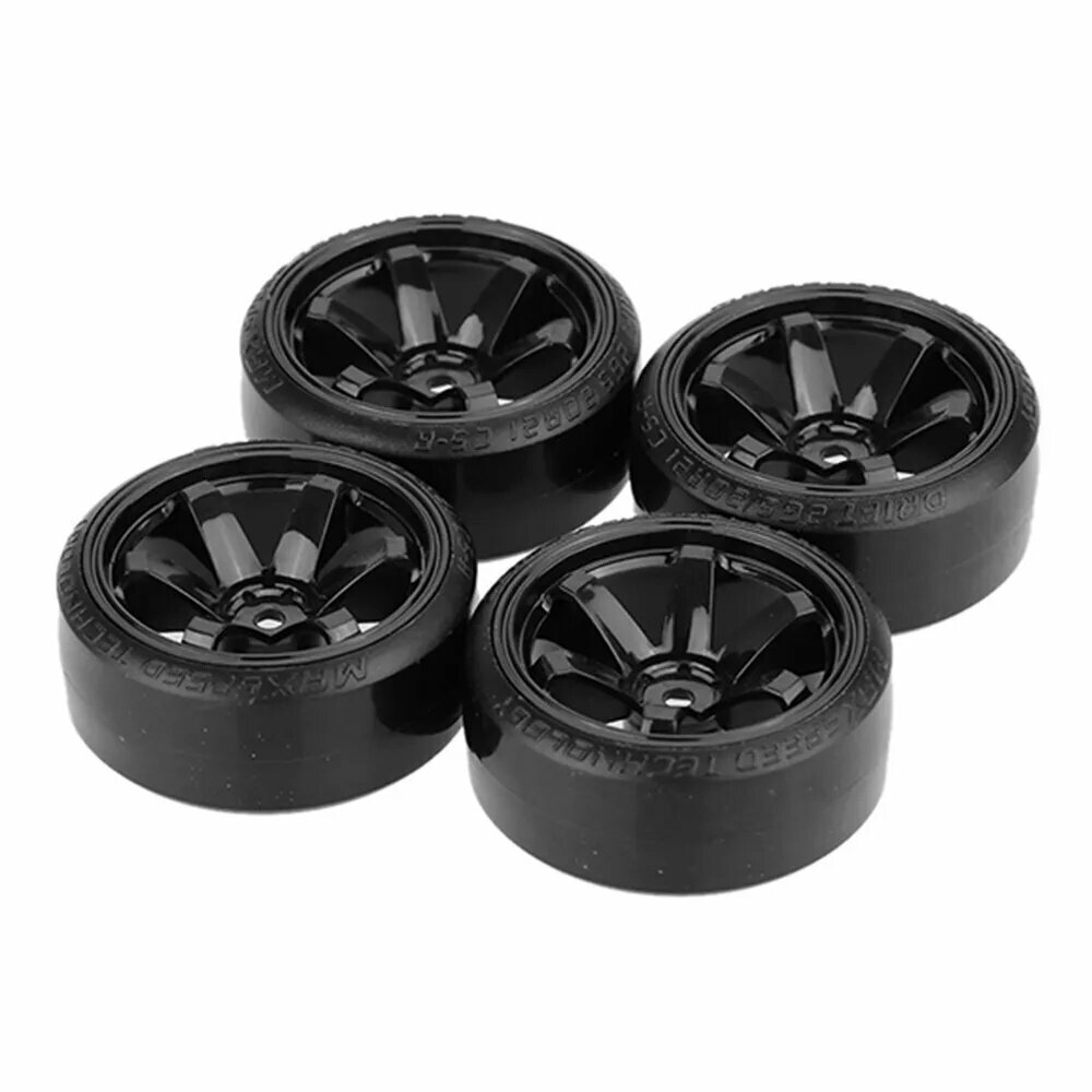 4Pe As Автошина для дрифта, обод колеса, жесткая шина 1/10 Drifting RC Car Черный