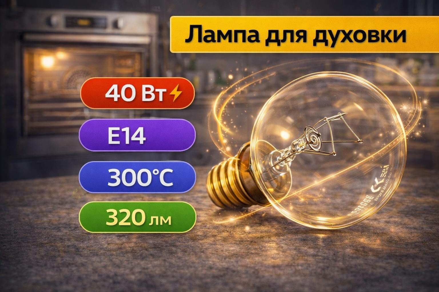 Лампа для духового шкафа Bosch HSL102GSC 01, HSL102GSC 02, HSL102GSC 03, HSL102KSC 02