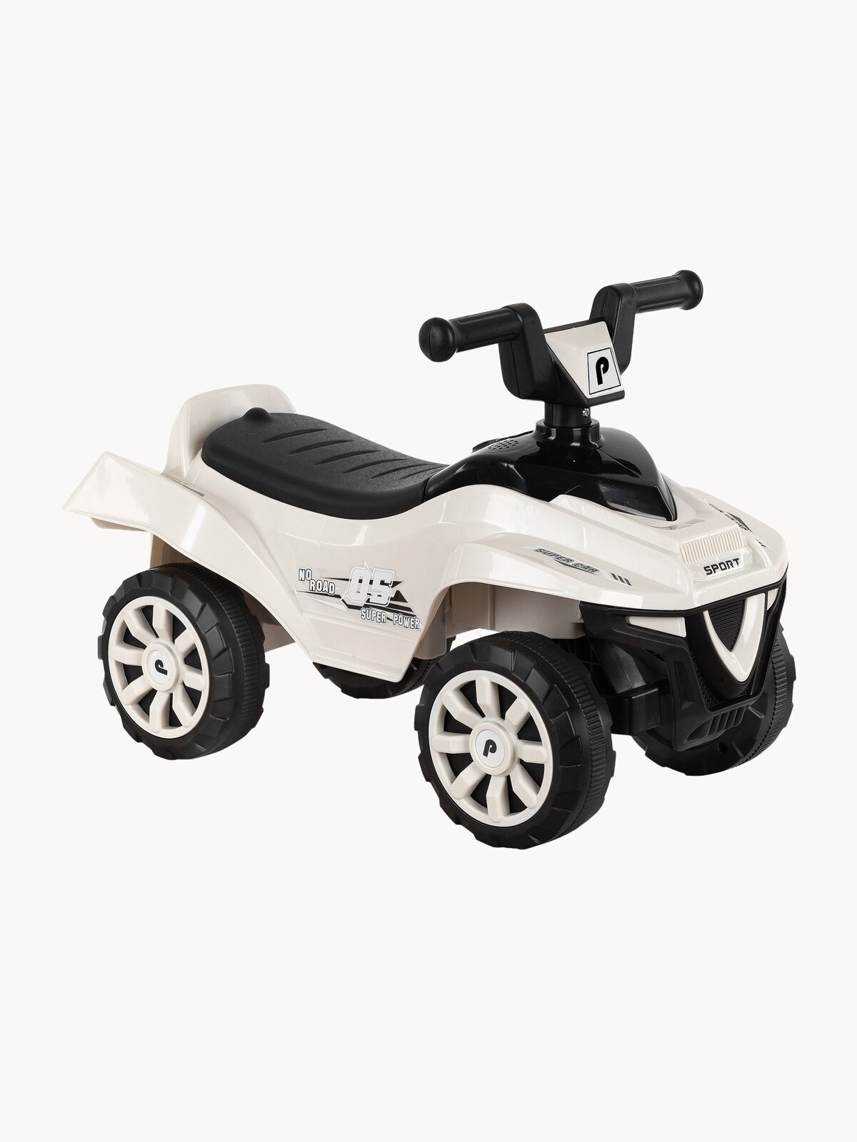 Машинка каталка Pituso Super Car, музыкальная, отсек для игрушек, белый