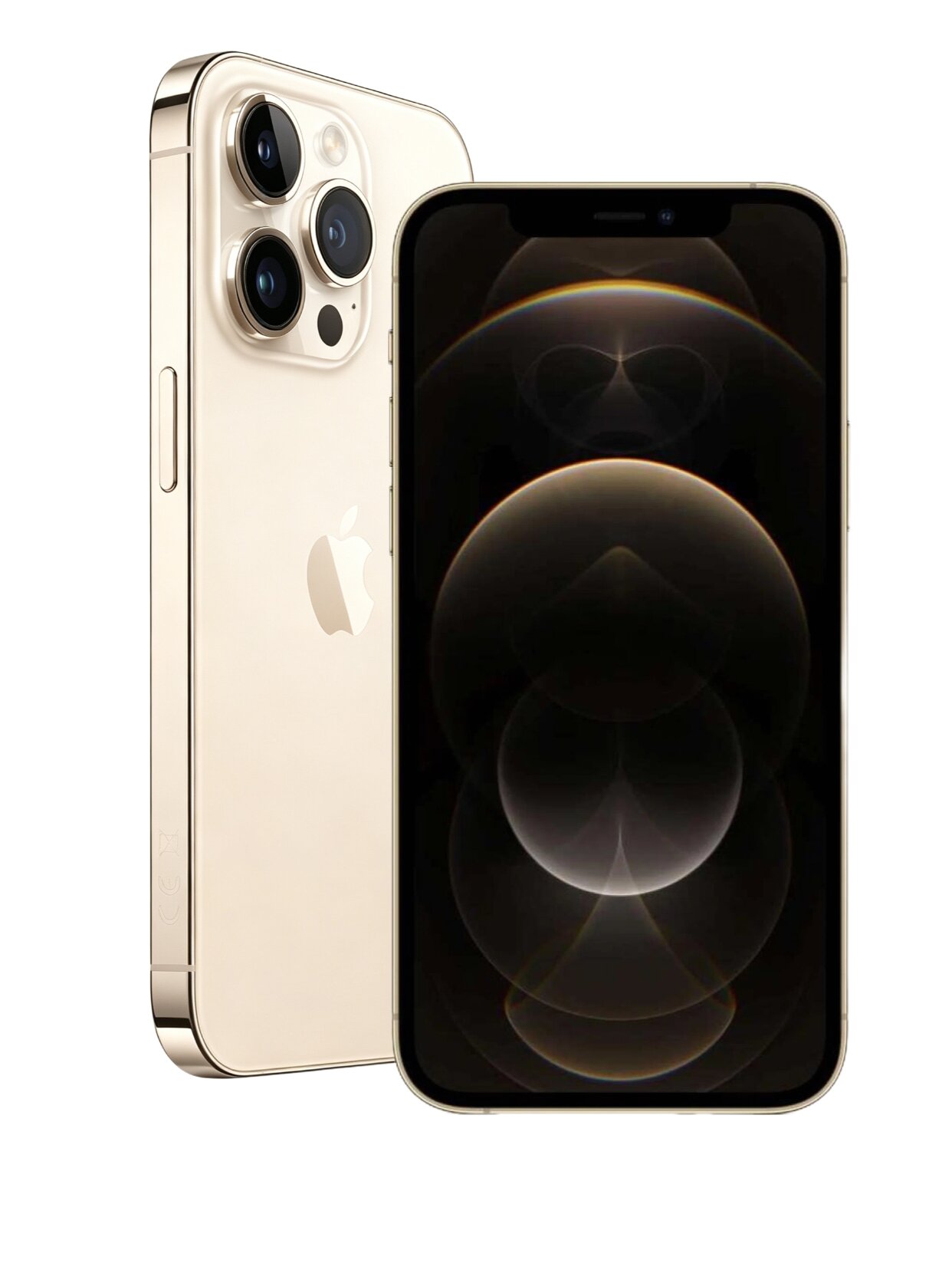 Смартфон Apple iPhone12pro max 512ГБ, Dual: nano‑SIM+eSIM, Экран: 6,7"OLED экран, золотой