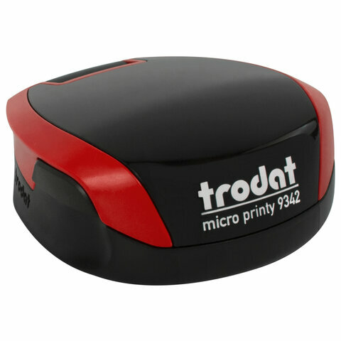 Оснастка для печатей карманная, D=42мм синий, TRODAT 9342 MICRO P4, корпус красный, п, 163189