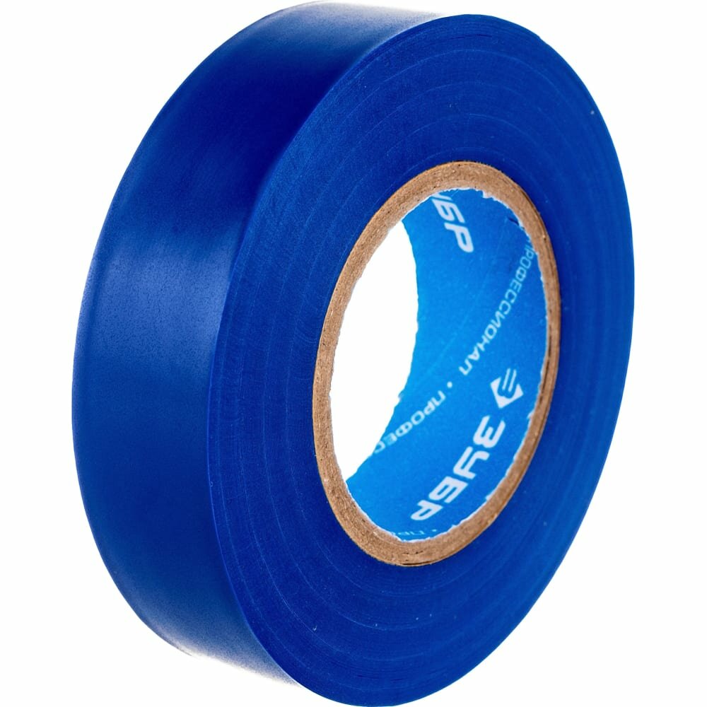 Изолента ПВХ ЗУБР Профессионал Электрик-20, 20 м, 19 мм, синяя 1234-7_z02