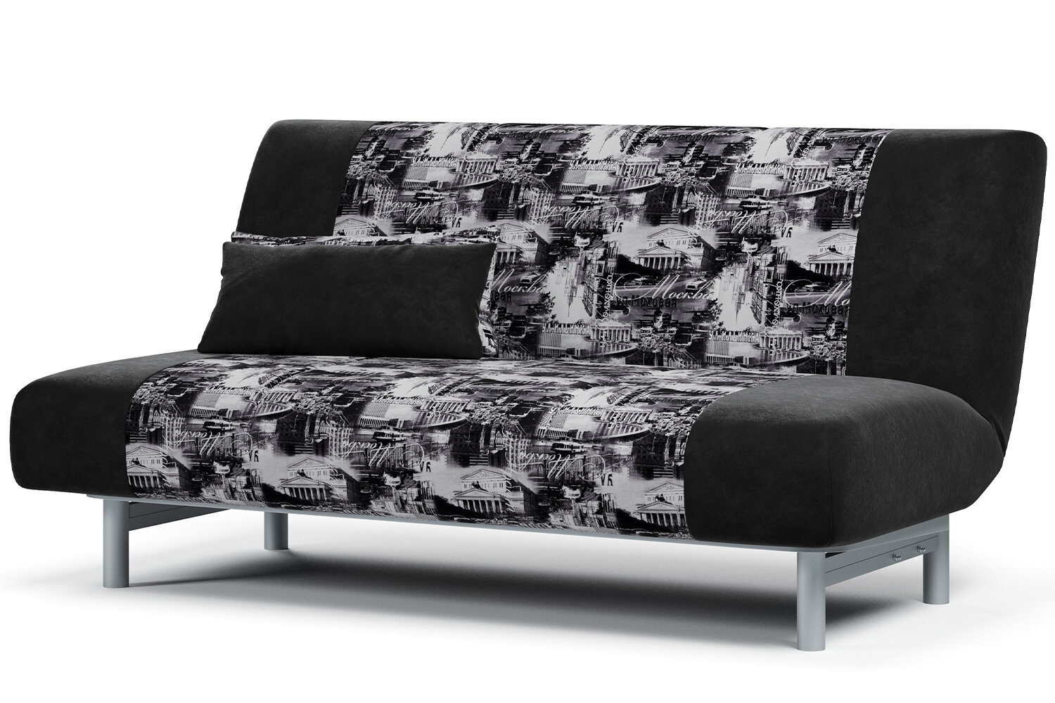 Диван-финка Novelti Forest City Prints Moscow 3-34 (195х100х93, СМ 138х195), раскладной, 3 положения, металлокаркас, ППУ+латы