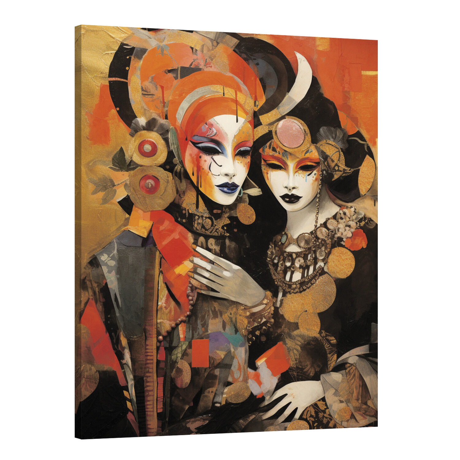 Интерьерная картина 50х70 "Змеиная маскарад"