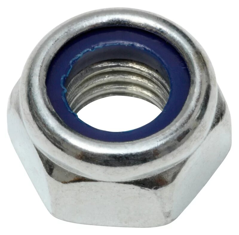 Гайка шестигранная гальваническая оцинковка сталь 8 DIN 985 SW8/M5x0.80 (20 pcsх6 упк) PROFAC, германия