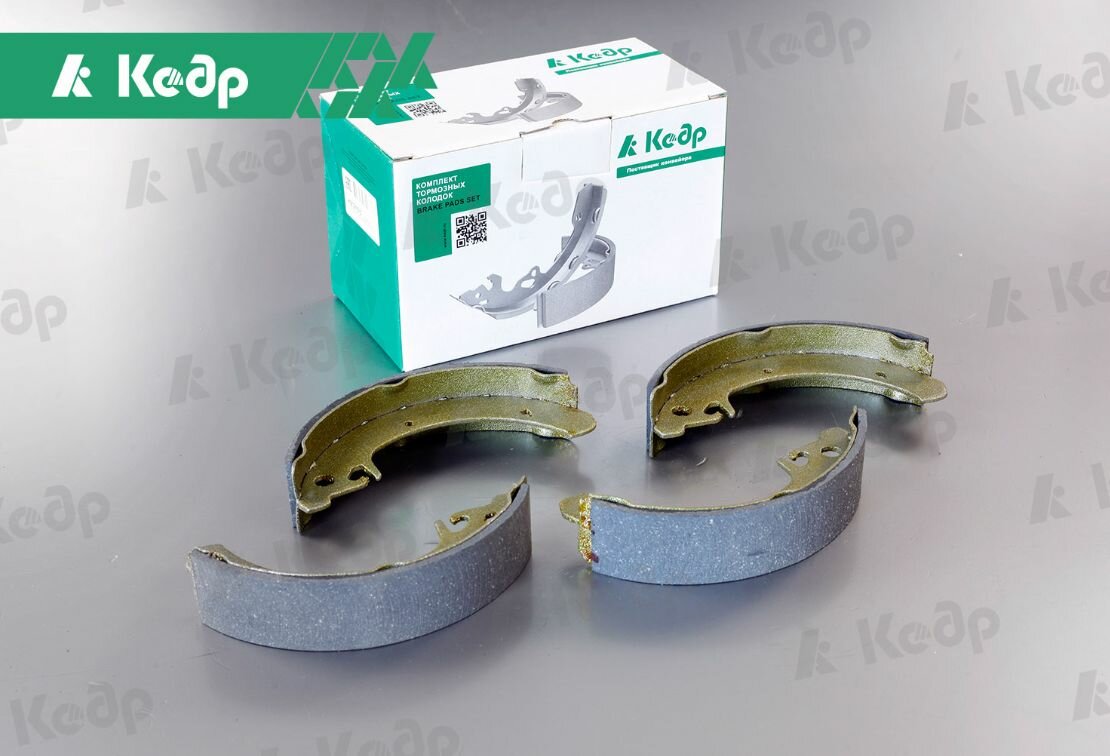 Колодки тормозные задние барабанные для а/м ВАЗ 2108-099, 2110-12, 2113-15, 1118 Калина, 2170 Приора, комплект 4 шт. арт. KBT21515