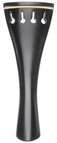 Violin tailpiece Acura Meister Ultimo VT-NTR58C - Grade Ultimo round ebony tailpiece with bone saddle for 4/4 violin