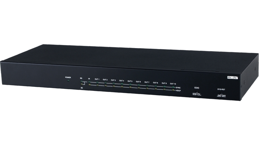 Cypress CPLUS-V10E- Усилитель-распределитель 1:10 HDMI 4K с HDCP 1.4, 2.2, полоса пропускания 600 МГц