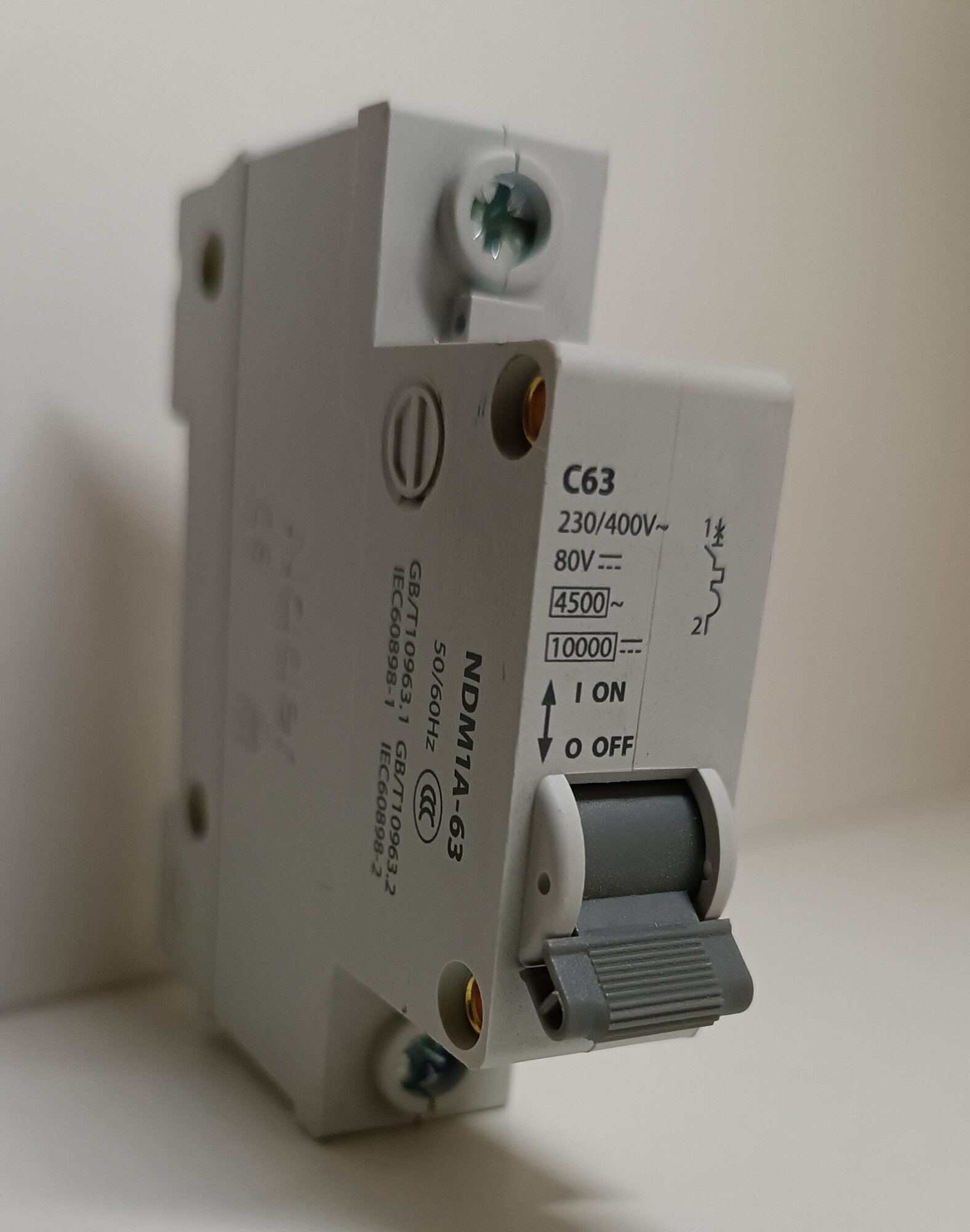 Автоматический выключатель Nader 1P 63А 10кА