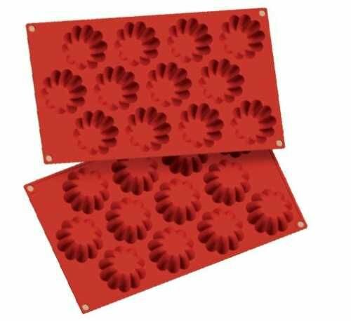 Форма силиконовая "Бриош" 12 ячеек d-5,7см h-2,2см 30х17,5см