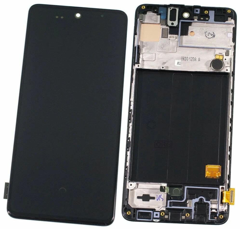 Дисплей Samsung Galaxy A51/SM A515F/DS с сенсором черный OR (SP)