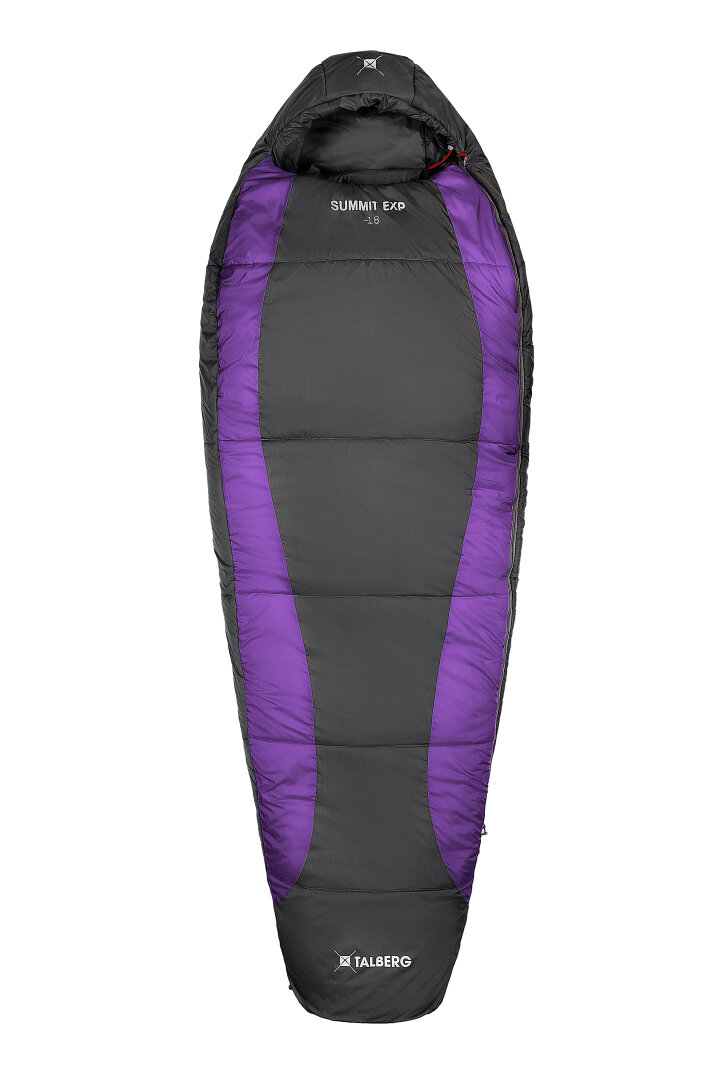 Спальный мешок Talberg SUMMIT EXP (-18) grey/violet, левый