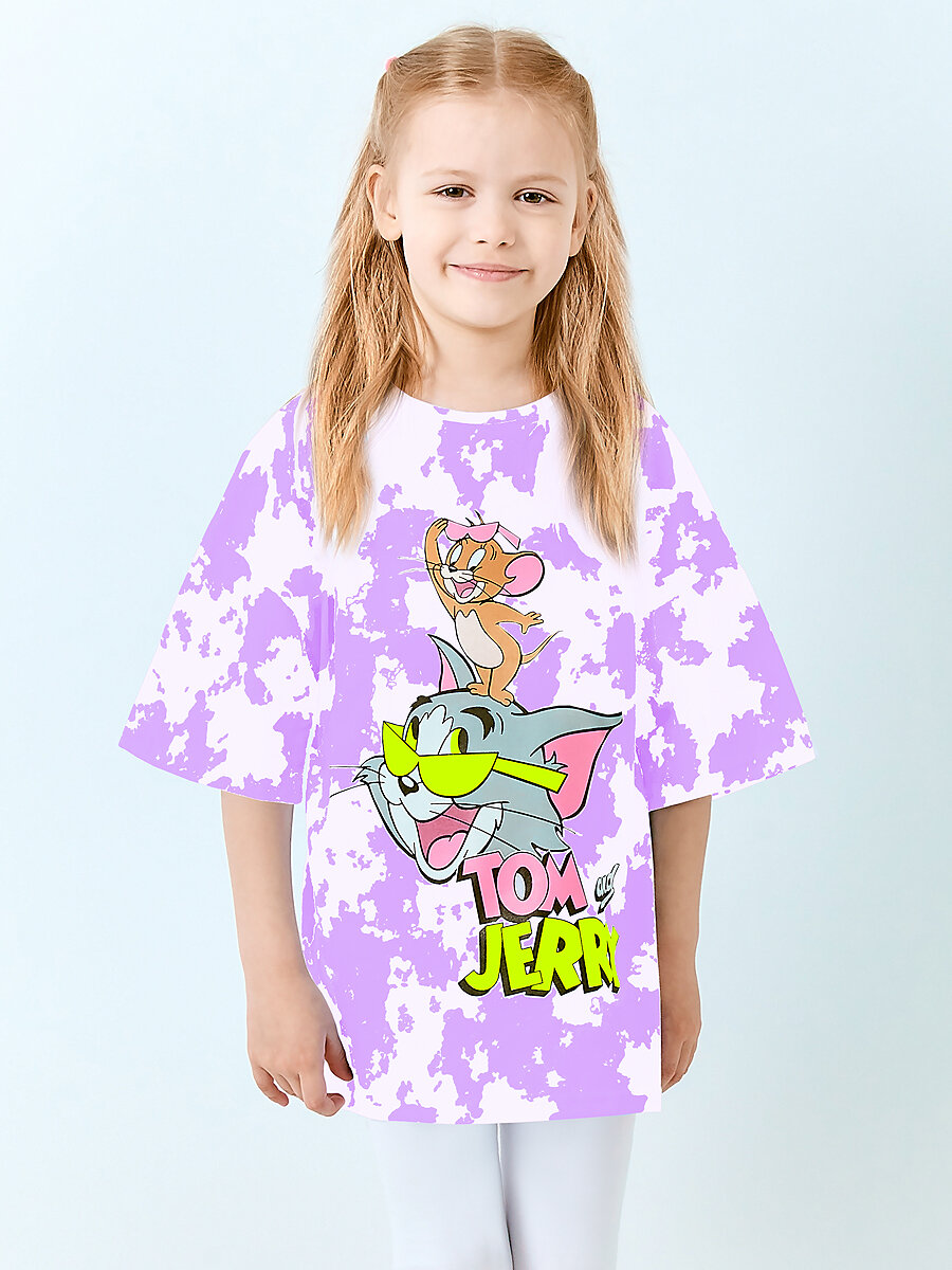 Футболка детская оверсайз летняя хлопок