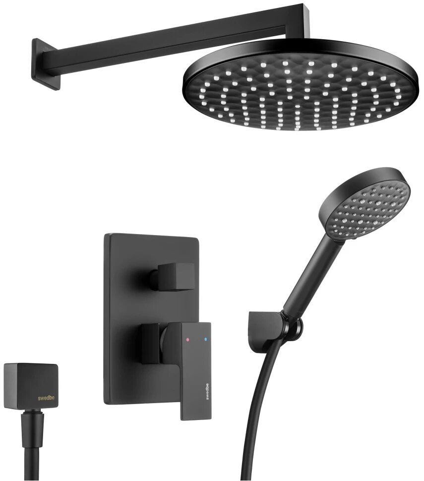 Душевой комплект 214 мм Swedbe Platta 5554B