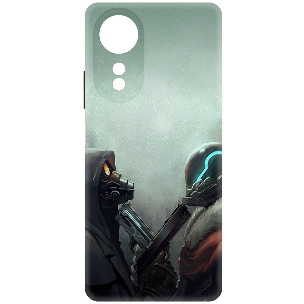 Чехол-накладка Krutoff Soft Case Cтандофф 2 (Standoff 2) - Противостояние для Oppo A58 4G черный