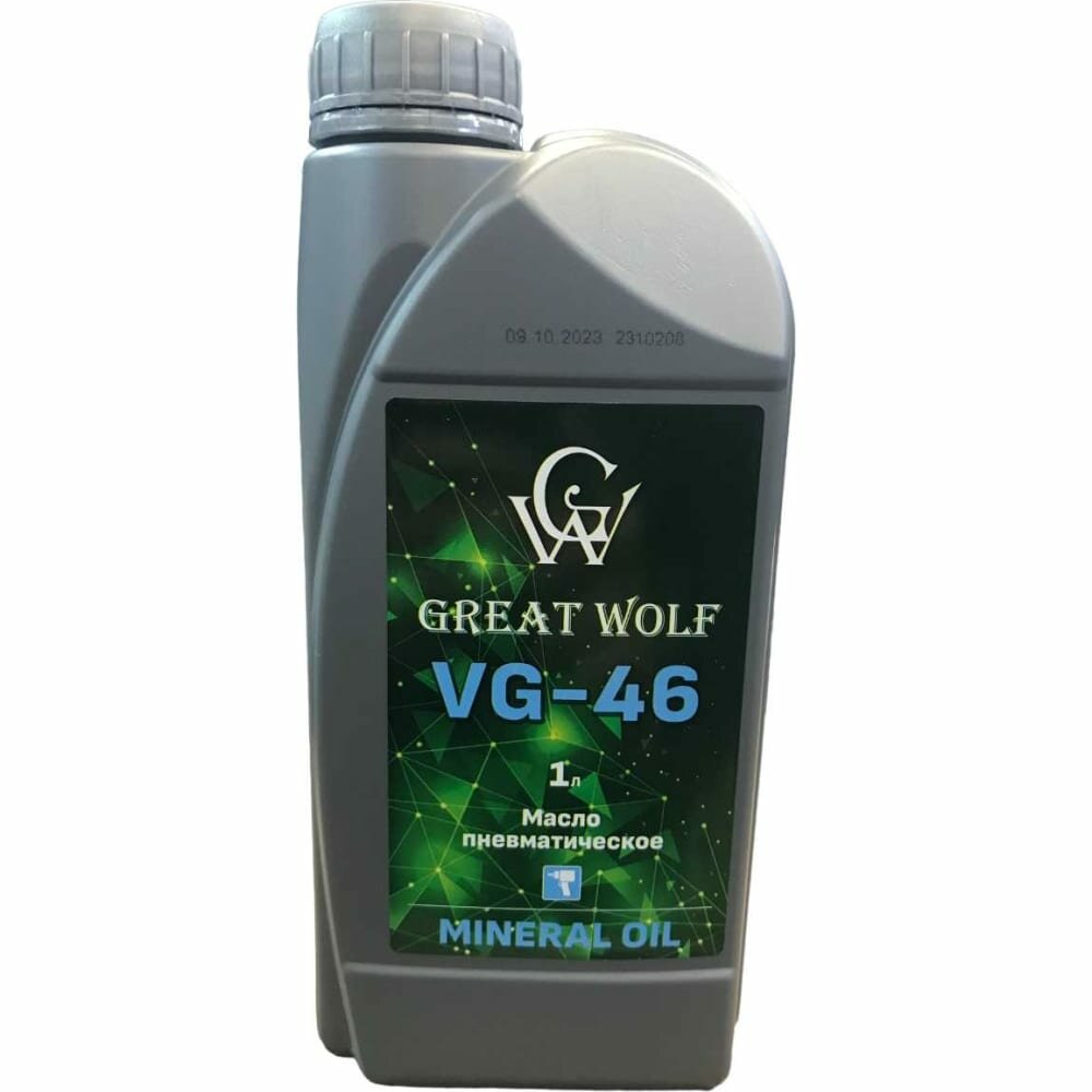 Масло пневматическое VG-46 Mineral Oil Great Wolf GWM-046/1, масло для пневмоинструмента, низкотемпературный состав