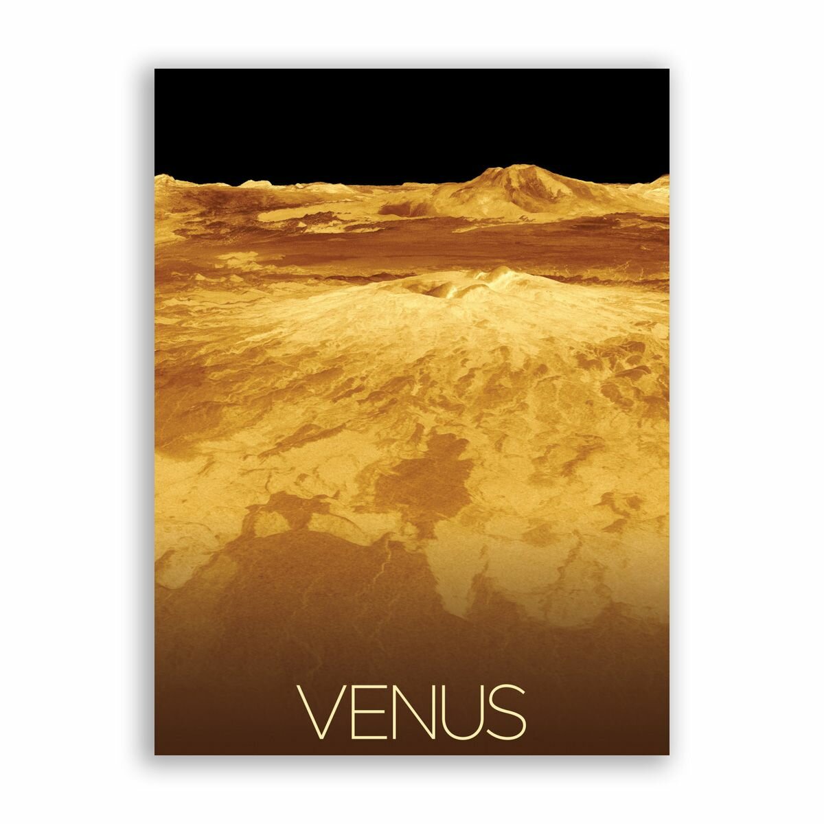 Постер, плакат на бумаге / NASA (Коллекция Постеров) - Venus / Венера / Размер 40 x 53 см