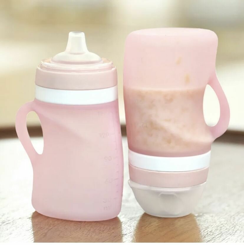 Бутылка для кормления силиконовая, объем 150 мл