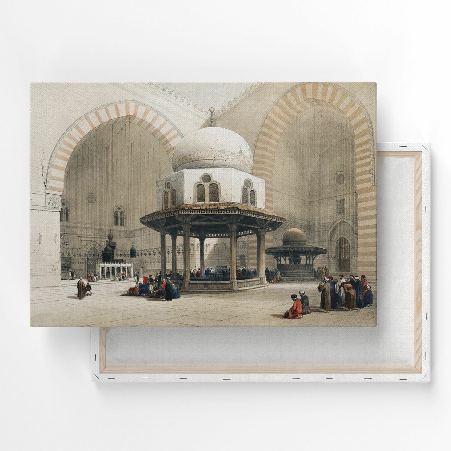 Картина на холсте, репродукция / Дэвид Робертс - Mosque of Sultan Hassan Cairo / Размер 30 x 40 см