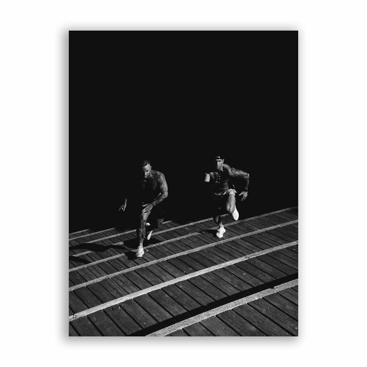 Мотивационный плакат на бумаге / Спорт - Бег / Размер 60 x 80 см