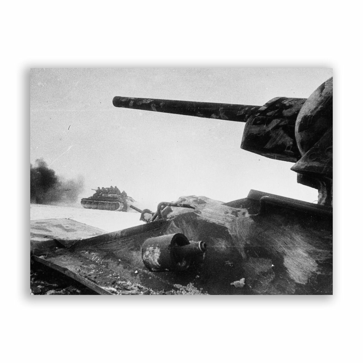 Советский постер, плакат на бумаге / Парад на Красной площади в 1941 / Размер 40 x 53 см