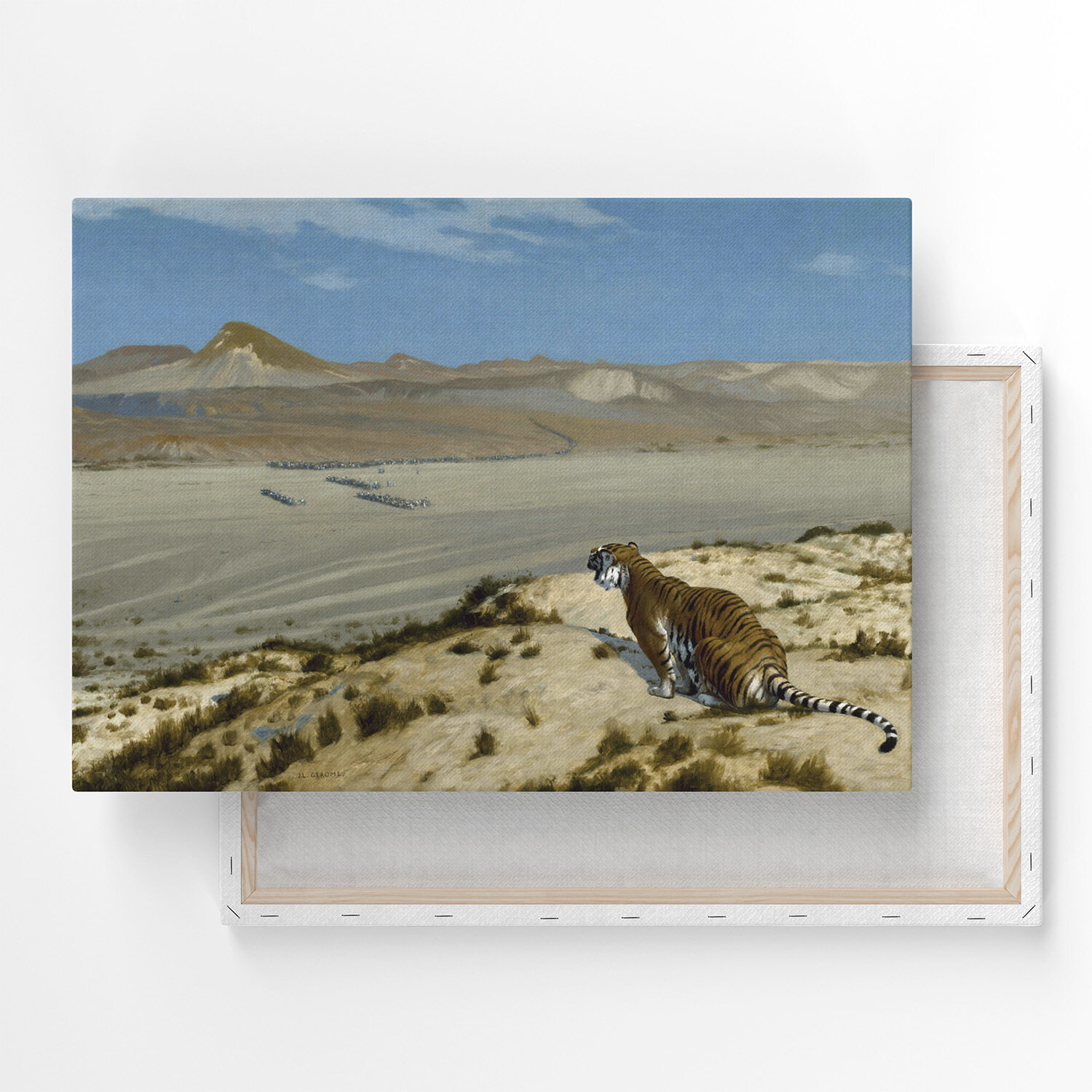 Картина на холсте, репродукция / Жан-Леон Жером - Tiger on the Watch / Размер 30 x 40 см