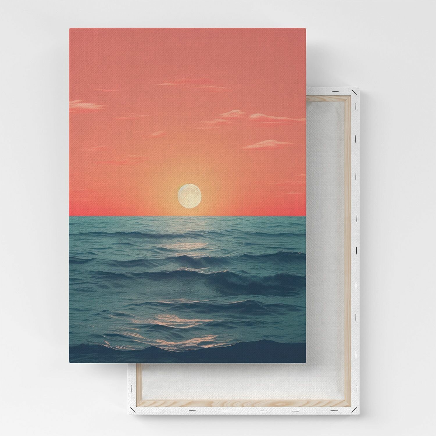 Картина на холсте, репродукция / Абстракция - Море / Размер 30 x 40 см