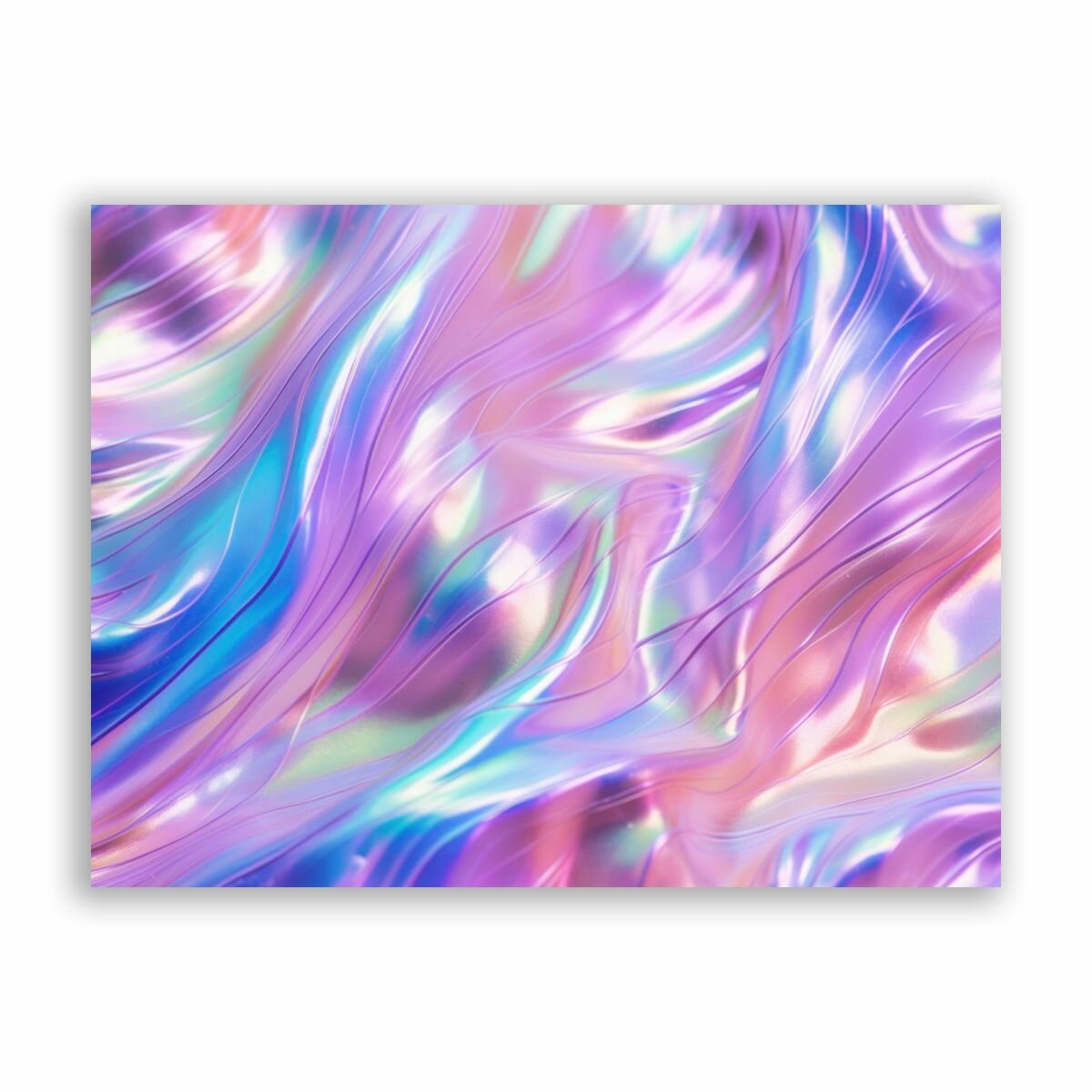 Постер, плакат на бумаге / Перламутровые абстракции / Размер 40 x 53 см