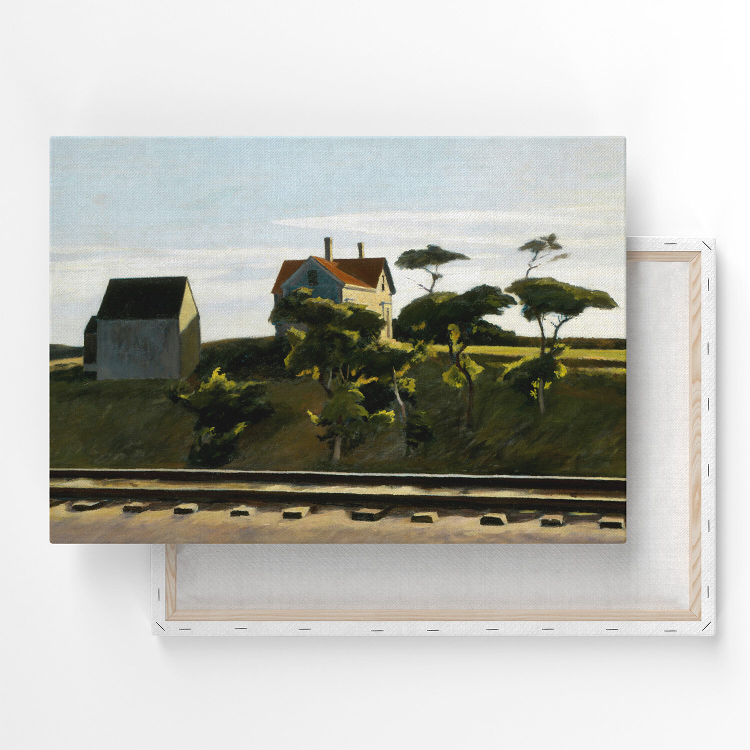 Картина на холсте, репродукция / Эдвард Хоппер - New York, New Haven and Hartford / Размер 80 x 106 см